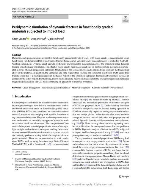 Peridynamic Simulation Of Dynamic Fracture In Functionally Graded Materials Subjected To Impact