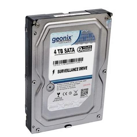 Steel Geonix 4tb Sata Hard Drive At Rs 6500 In New Delhi Id 2849293821430