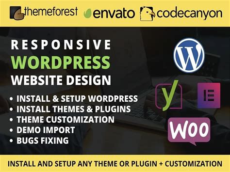 install wordpress setup theme demo import do customization upwork