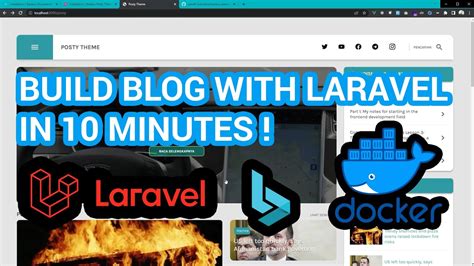 How To Build Blog And News Website With Laravel In 10 Minutes Youtube