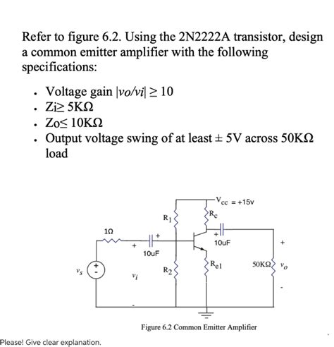 Solved Refer To Figure 6 2 Using The 2n2222a Transistor