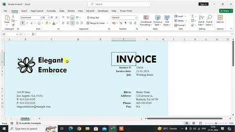 How To Use Simple Invoice Template In Excel Sheet YouTube