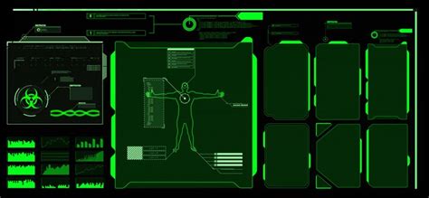 미래의 Hud 인터페이스 화면 디지털 설명 선 제목 Hud Ui Gui 미래형 사용자 인터페이스 화면 요소 집합입니다 비디오