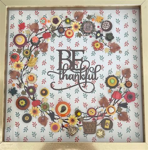 Tree Button Art Etsy