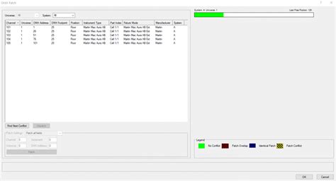 Dmx Patch Window Entertainment Vectorworks Community Board