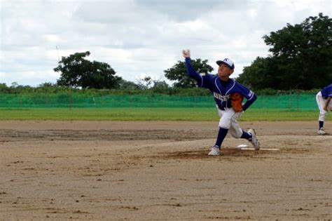 長岡ドーム旗読売学童野球長岡市大会 試合風景写真