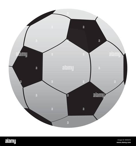 Isolated Soccer Ball Over A White Background Vector Stock Vector