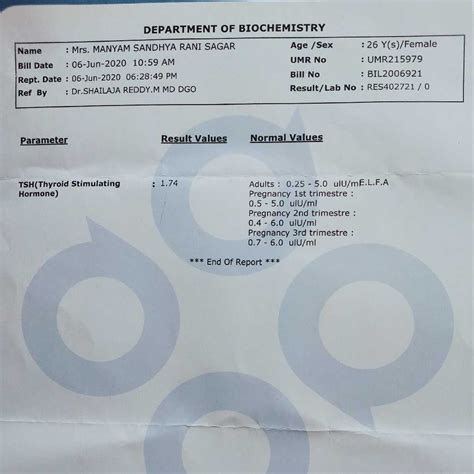 Hi In The Last Month I Took Thyroid Test And My Result Value Was Is It A Normal Value Or