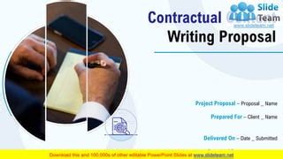 Contractual Content Writing Proposal PowerPoint Presentation Slides PPT