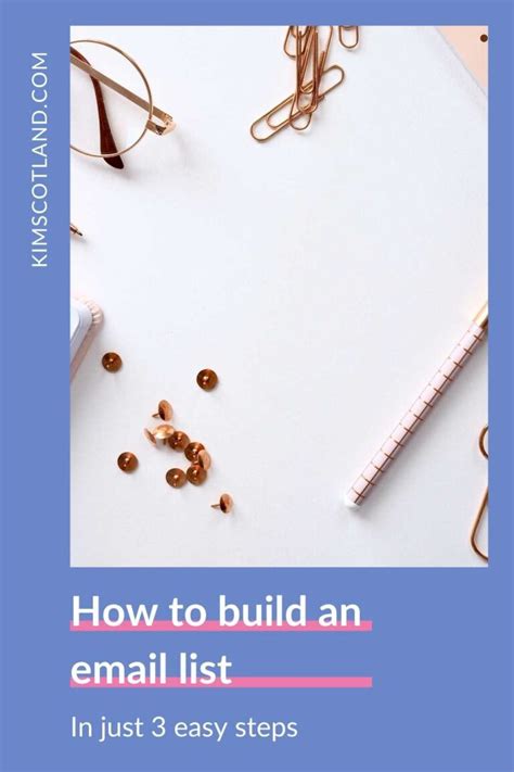 How To Build An Email List In 3 Easy Steps Kim Scotland Web Design