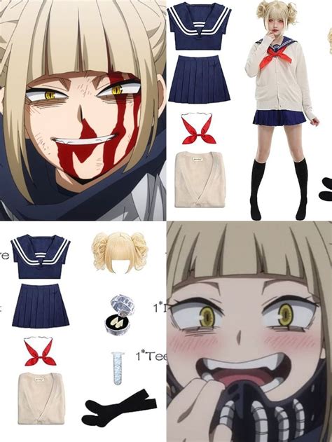 Himiko Toga Cosplay Outfit Halloween Anime Uniform Sailor Jk Costumes