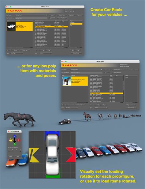 traffic patterns script and prop collection daz 3d