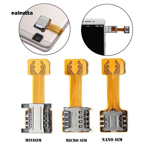 Cal Tf Hybrid Sim Slot Dual Sim Card Adapter Micro Sd Extender For Android Phone Shopee