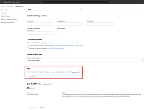 manage your customers with tags partner center microsoft learn