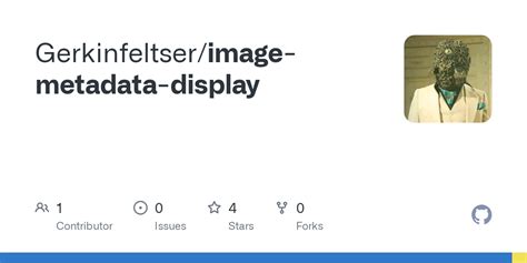 Github Gerkinfeltserimage Metadata Display