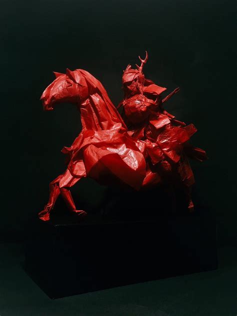 Amazing Origami Art Sanada Yukimura Made From A Single Sheet Of Paper
