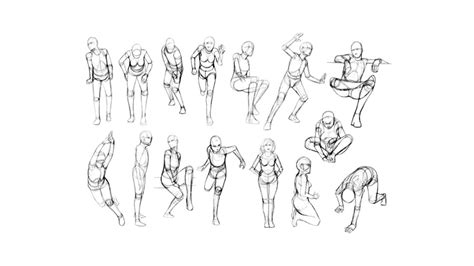 Как рисовать людей схема