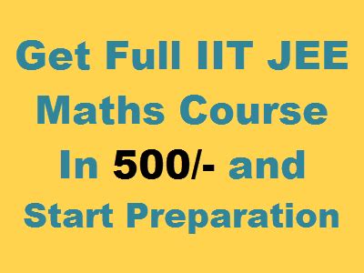 IIT Jee Maths Video Lectures
