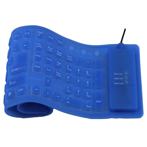 Keys Keyboard Standard Portable Wired Usb Flexible Foldable Computer Keyboard Silicone
