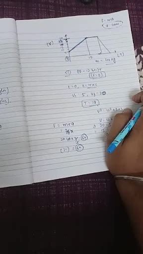Calculate The Force Acting On The Body From T 0 S To T 10 S A 20 N