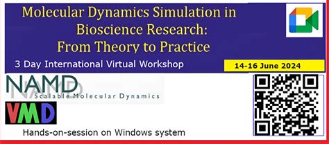 3 Day International Workshop On “molecular Dynamics Simulation In Bioscience Research From