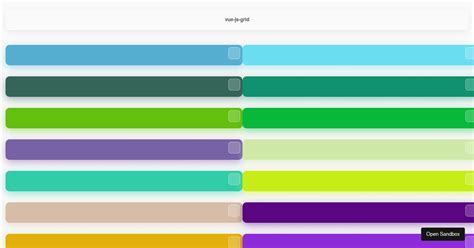 Vue Js Grid Forked Codesandbox