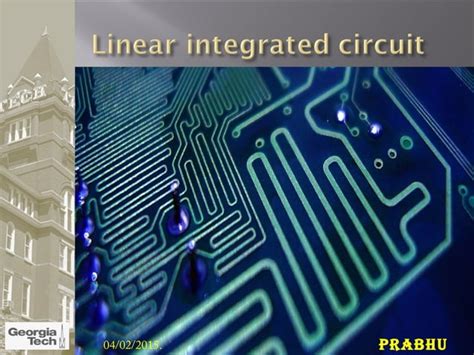 Linear Intergrated Circuit Ppt