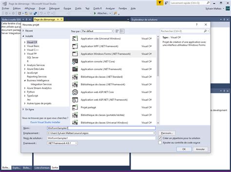 langage de programmation c c sharp winforms windows forms