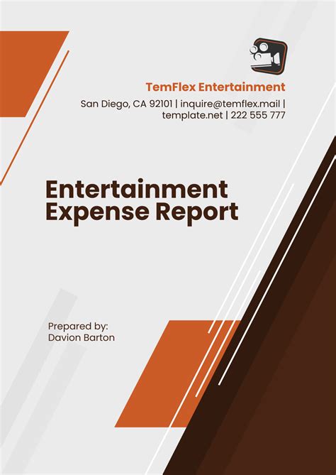 Free Expense Templates Editable And Printable