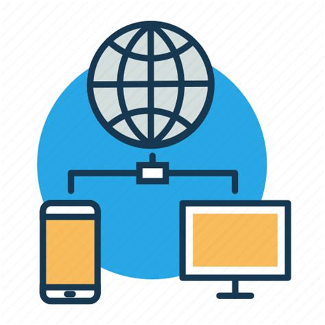 Communication Connectivity Data Transfer Internet Iot Server Icon