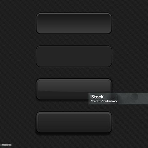 검은 플라스틱 버튼 3 차원 사각형 기호정상 활성 밀어 3차원 형태에 대한 스톡 벡터 아트 및 기타 이미지 3차원 형태