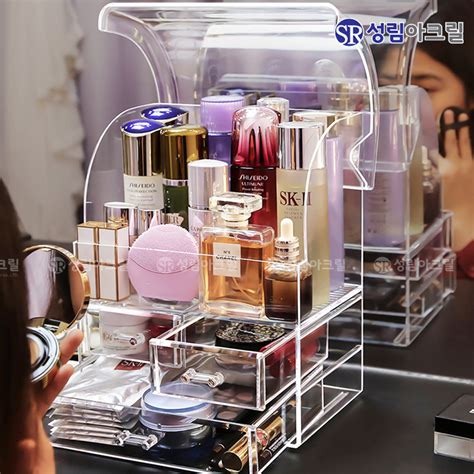 성림아크릴 화장품 정리함 일체형 화장대 올인원 Ch Aios 위시버킷