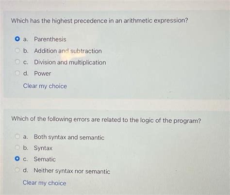 solved which has the highest precedence in an arithmetic