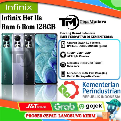 Jual Infinix Hot 11S Ram 4GB 6GB Rom 64GB 128GB Shopee Indonesia