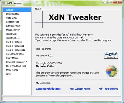 XdN Tweaker