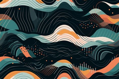 Premium Ai Image Dynamic Abstract Pattern Inspired By Music And Sound Waves Created With