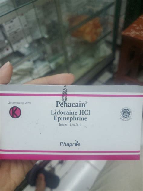 Pehacain Injek Isi 20 Ampul Kesehatan And Kecantikan Kulit Sabun