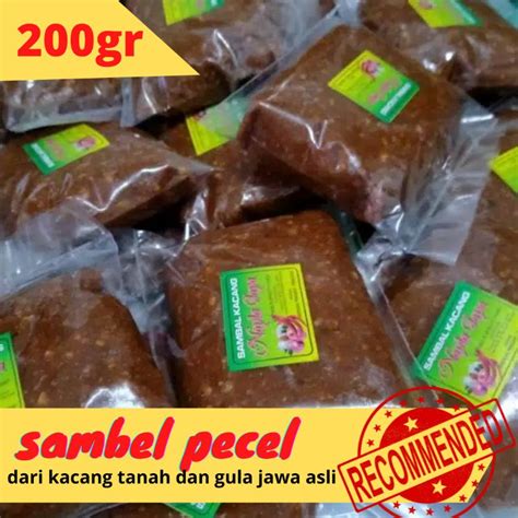 Jual Sambel Pecel Sambal Kacang Nayla Jaya Bumbu Pecel Asli Tanpa Pengawet Kemasan 200gr