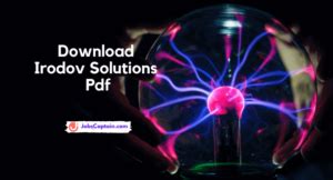 IE Irodov Solutions PDF For Problems In GENERAL PHYSICS