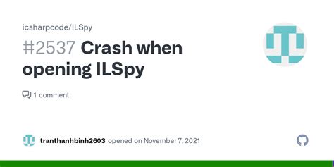 Crash When Opening Ilspy · Issue 2537 · Icsharpcodeilspy · Github