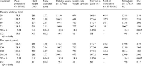 Effect Of Planting Distance And Row Spacing On Growth Yield