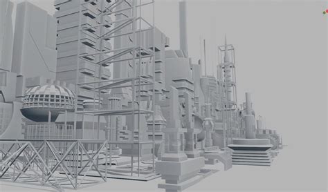 3d Model 100 Sci Fi Kitbash Set Vr Ar Low Poly Cgtrader