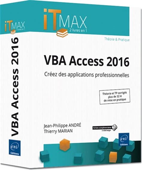Vba Access 2016 Créez Des Applications Professionnelles Distribution Prologue