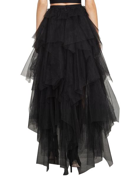 Bcbgmaxazria Camber Layered Tulle Maxi Skirt In Black Lyst