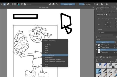 How To Quickly Flip Images And Canvas In Krita Artwork Path