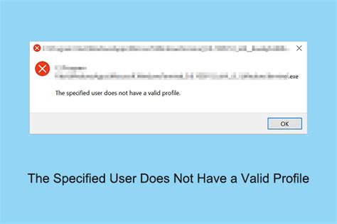 The Specified User Does Not Have A Valid Profile Easy Fixes