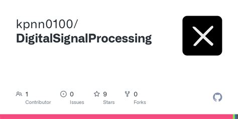 Github Kpnn Digitalsignalprocessing