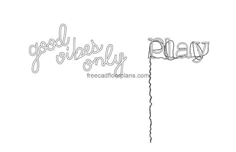 Neon Sign Free Cad Drawings