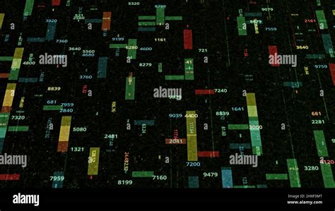 Colorful Bricks Blocks And Big Data Transfer Visualization Seamless