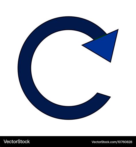 Repeat Symbol Icon Royalty Free Vector Image Vectorstock